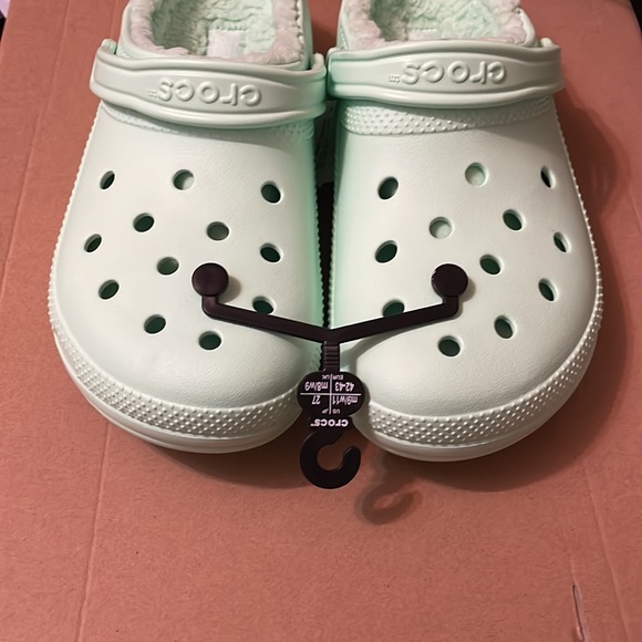 CROCS | Shoes | Mint Green Crocs Classic Lined Clog | Poshmark